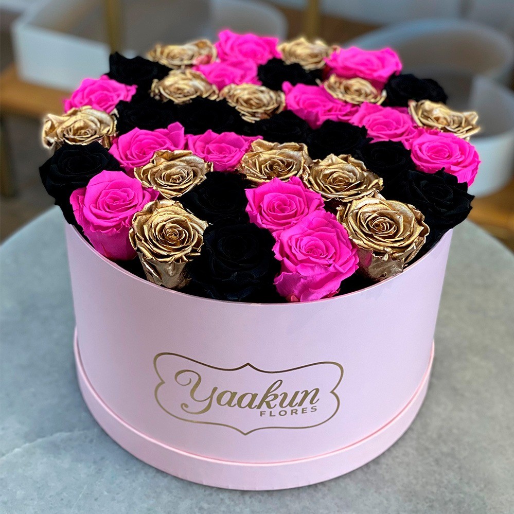 Flores y Rosas en Cajas Redondas a Domicilio en Guadalajara | Yaakun Flores